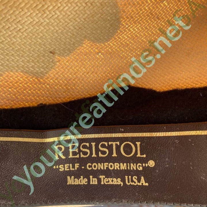 Vintage Resistol Straw Western Summer Cowboy Cowgirl 7 3/8 – Yourgreatfinds