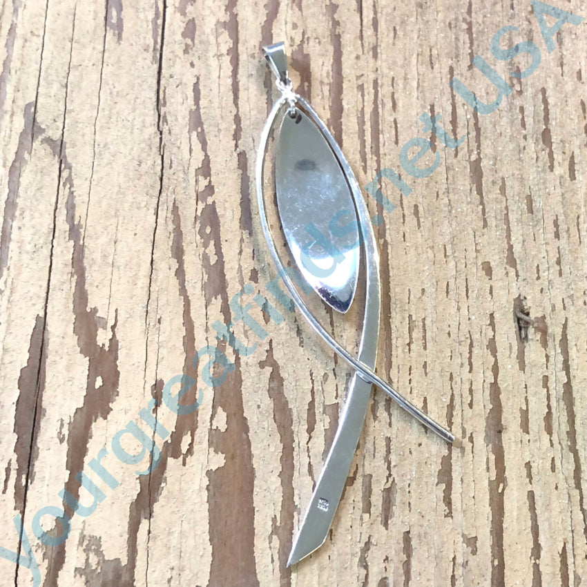 Vintage Sterling Silver Christian Fish Pendant - Yourgreatfinds